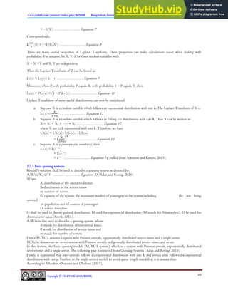 Application Of Single-Server Queue System In Performance Analysis Of Shuttle Bus Operation A ...