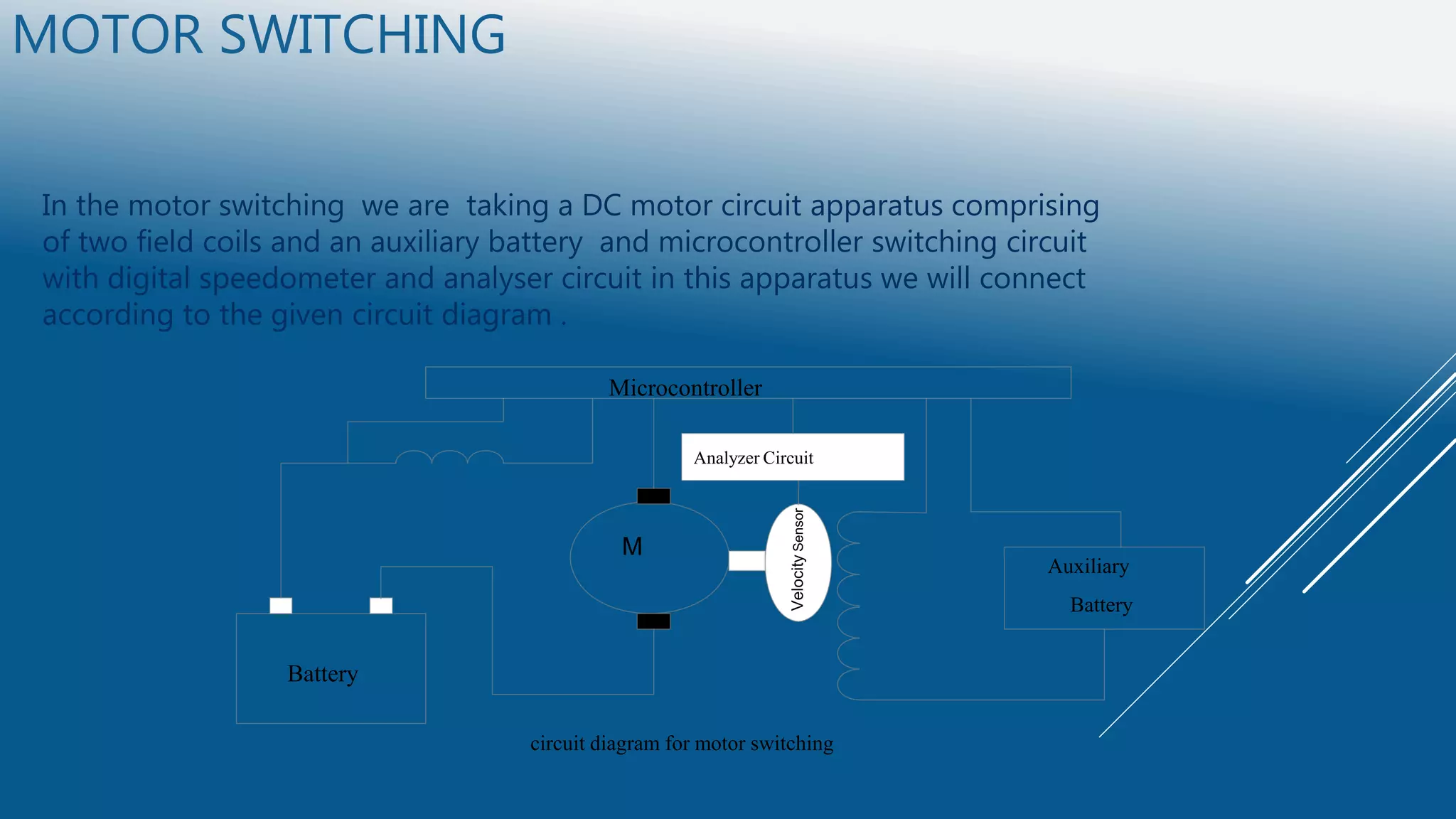 Application of single dc motor in series and separately excited mode | PPT