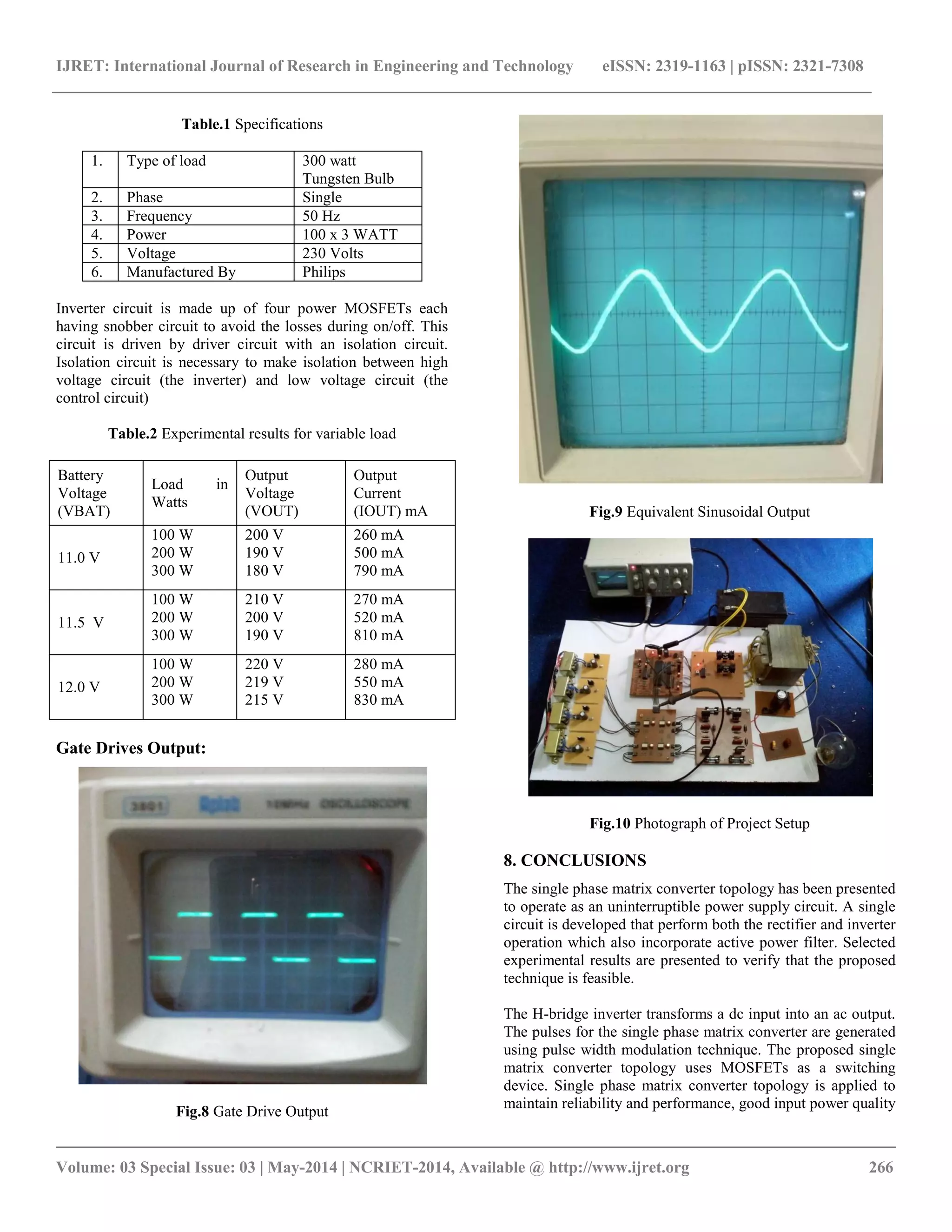 Application of single phase matrix converter topology to an ...