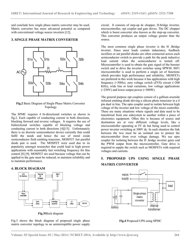 Application of single phase matrix converter topology to an ...