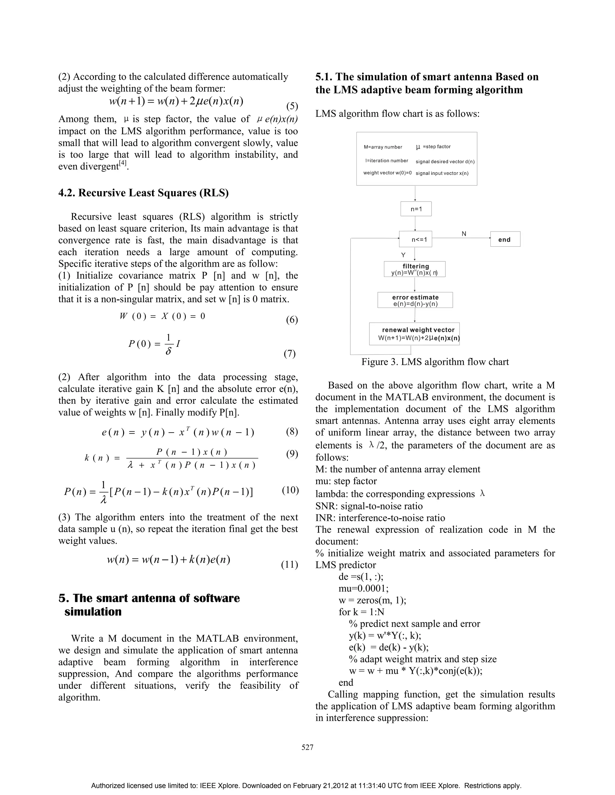 Application of smart antenna interference suppression techniques in tdscdma | PDF