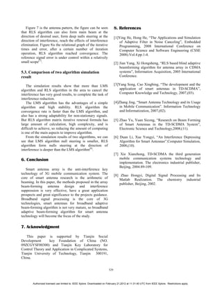 Application of smart antenna interference suppression techniques in tdscdma | PDF