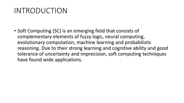 Application of soft computing techniques in electrical engineering | PPTX