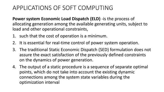 Application of soft computing techniques in electrical engineering | PPTX