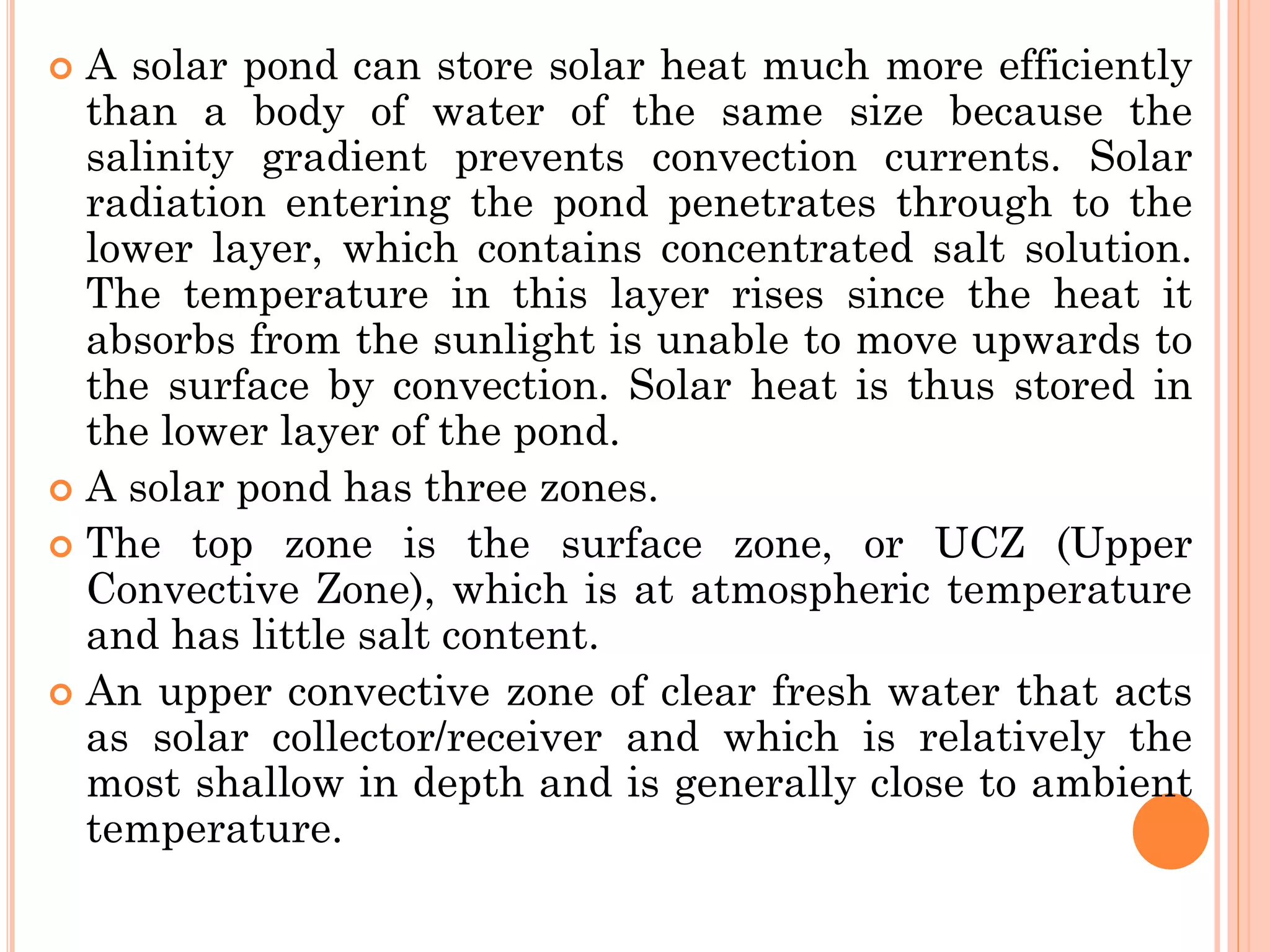 Application of solar energy solar distillation, solar pond, solar dryer ...