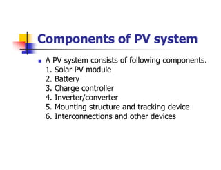 Application of Solar Power | PPT