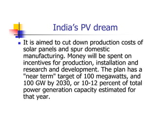 Application of Solar Power | PDF