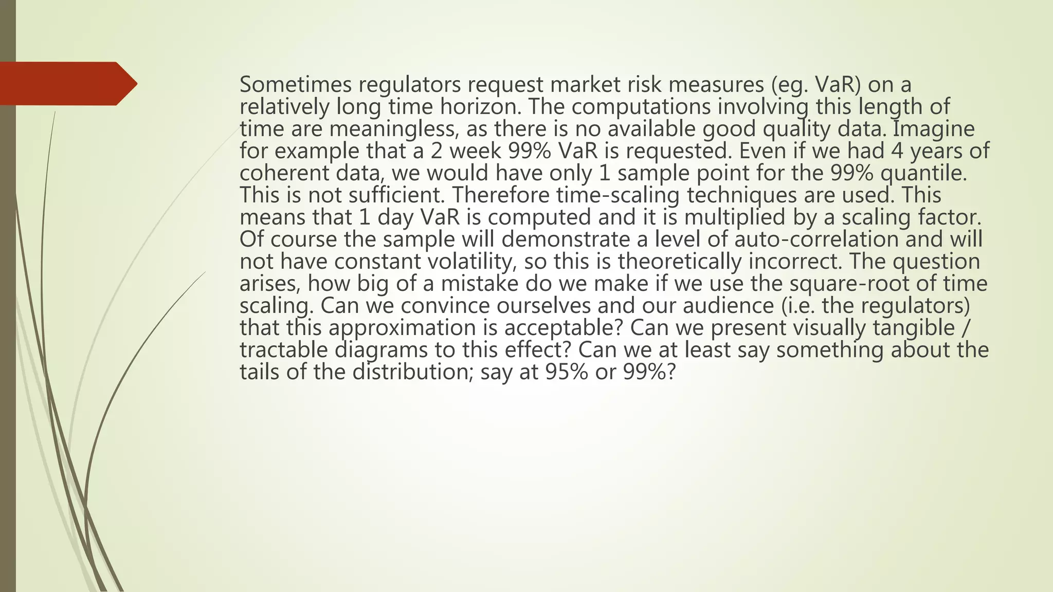 Application of square root of time scaling | PPT