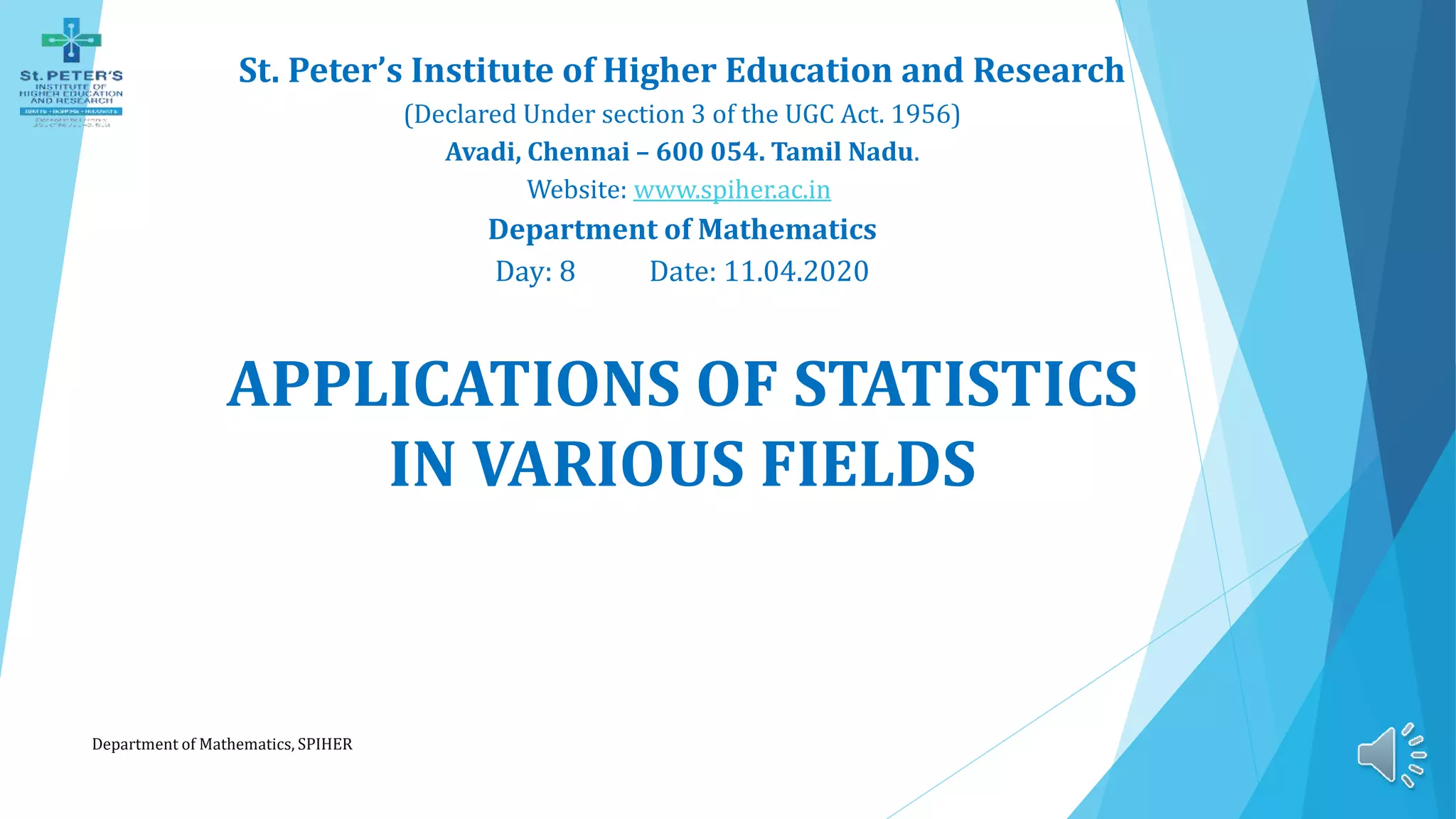 application of statistics.pptx