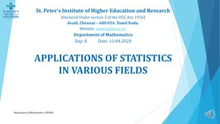 application of statistics.pptx