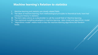 Application of statistics in cse | PPTX
