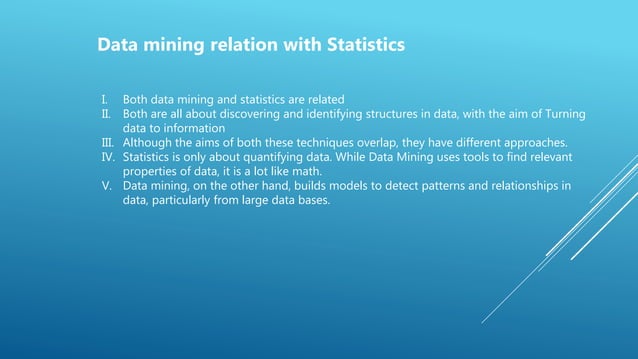 Application of statistics in cse | PPTX