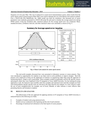 Application Of Statistics In Engineering Technology Programs | PDF