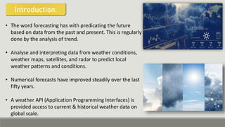 Application Of Statistics In Weather Forecasting | PPTX
