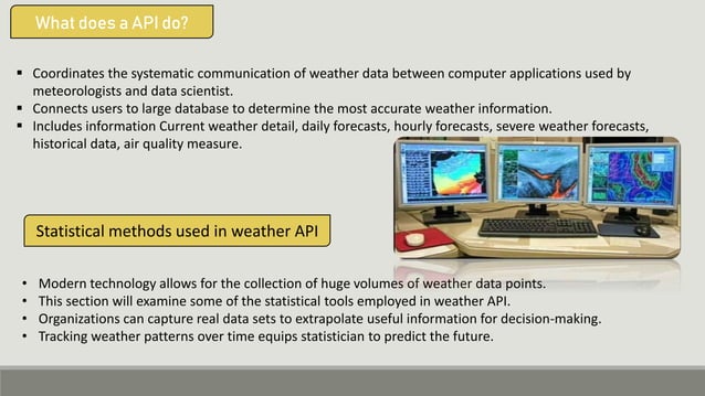 Application Of Statistics In Weather Forecasting | PPTX