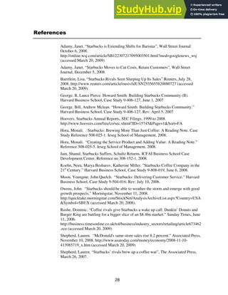 Application Of Strategy Dynamics Starbucks Corporation | PDF