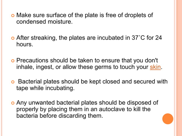 Application of streaking | PPTX | Infectious Diseases | Diseases and ...