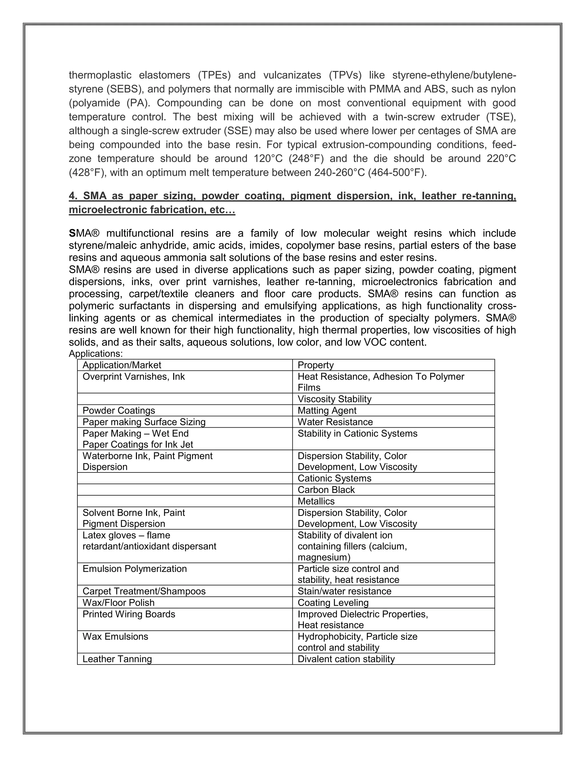 Application of styrene maleic anhydride copolymer | PDF