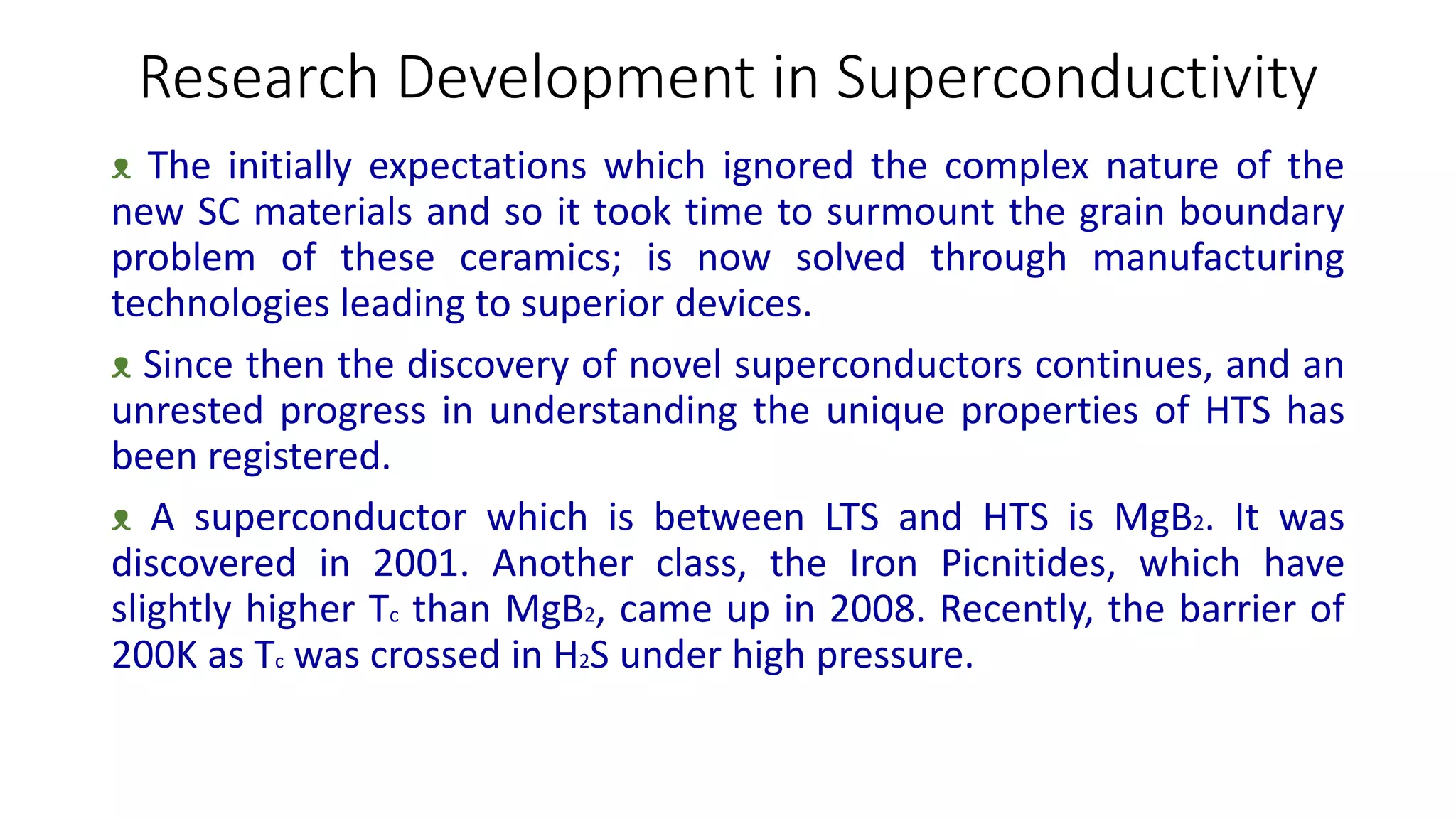 Application of superconductors | PPTX