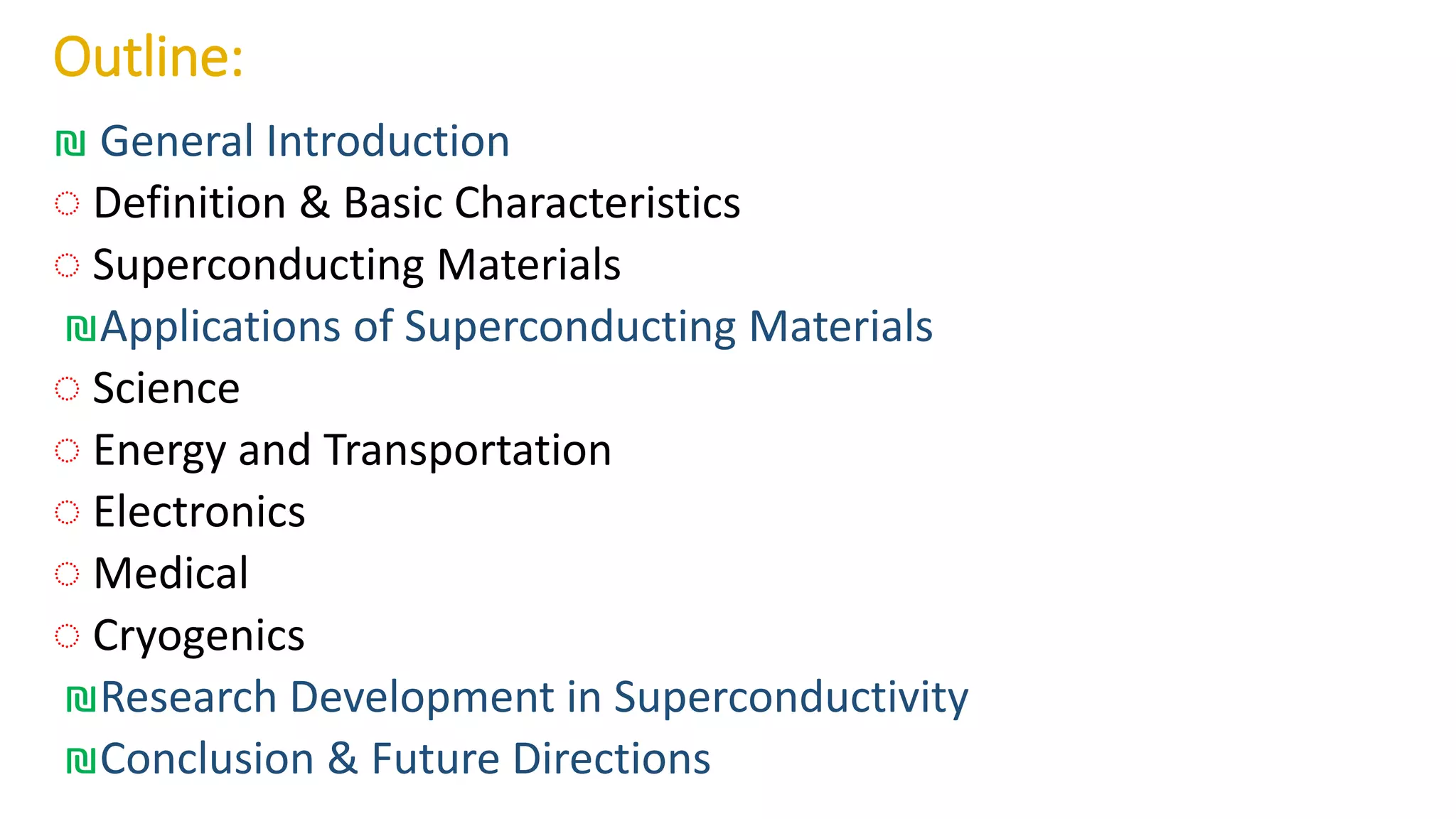 Application of superconductors | PPTX