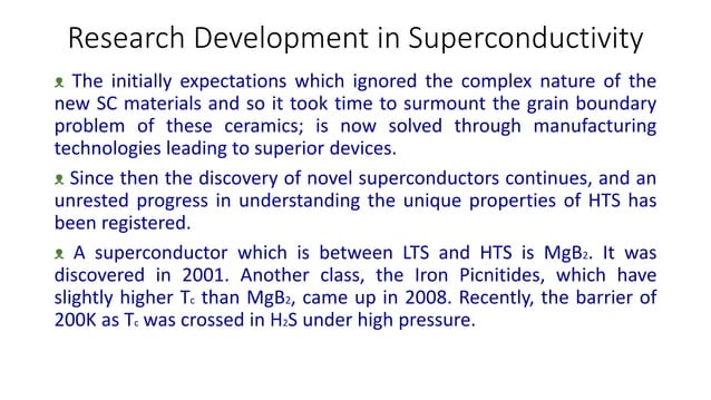 Application of superconductors | PPTX | Physics | Science