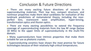 Application of superconductors | PPTX