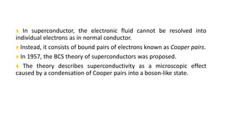 Application of superconductors | PPTX