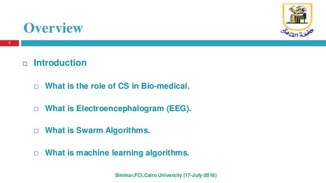 Application Of Swarm Intelligence Optimization In Biomedical