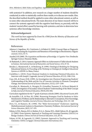 Application Of Systemic Approach In Initial Teaching Of Chemistry ...