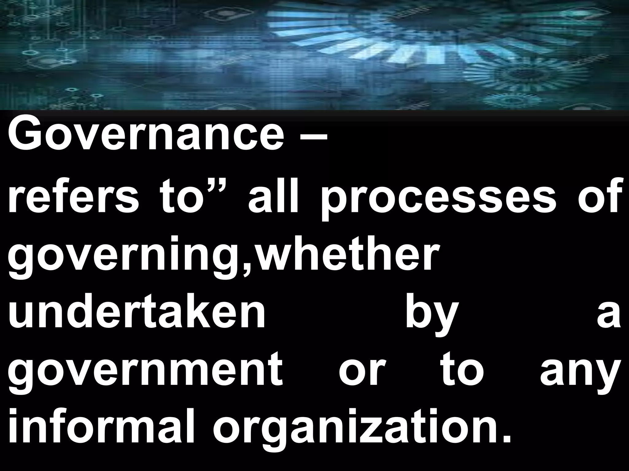 Application of Technology in Philippine Governance | PPTX