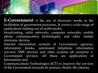 Application of Technology in Philippine Governance | PPTX