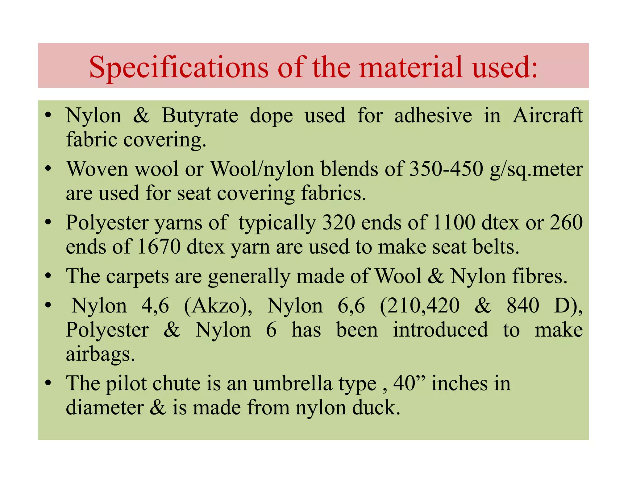 Application of textile on air | PDF