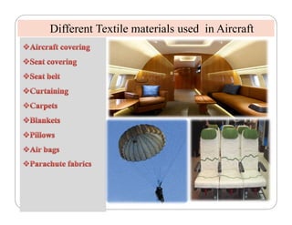 Application of textile on air | PPT