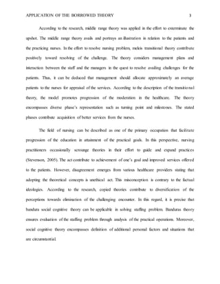 Application of the borrowed theory | DOCX