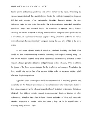 Application of the borrowed theory | DOCX