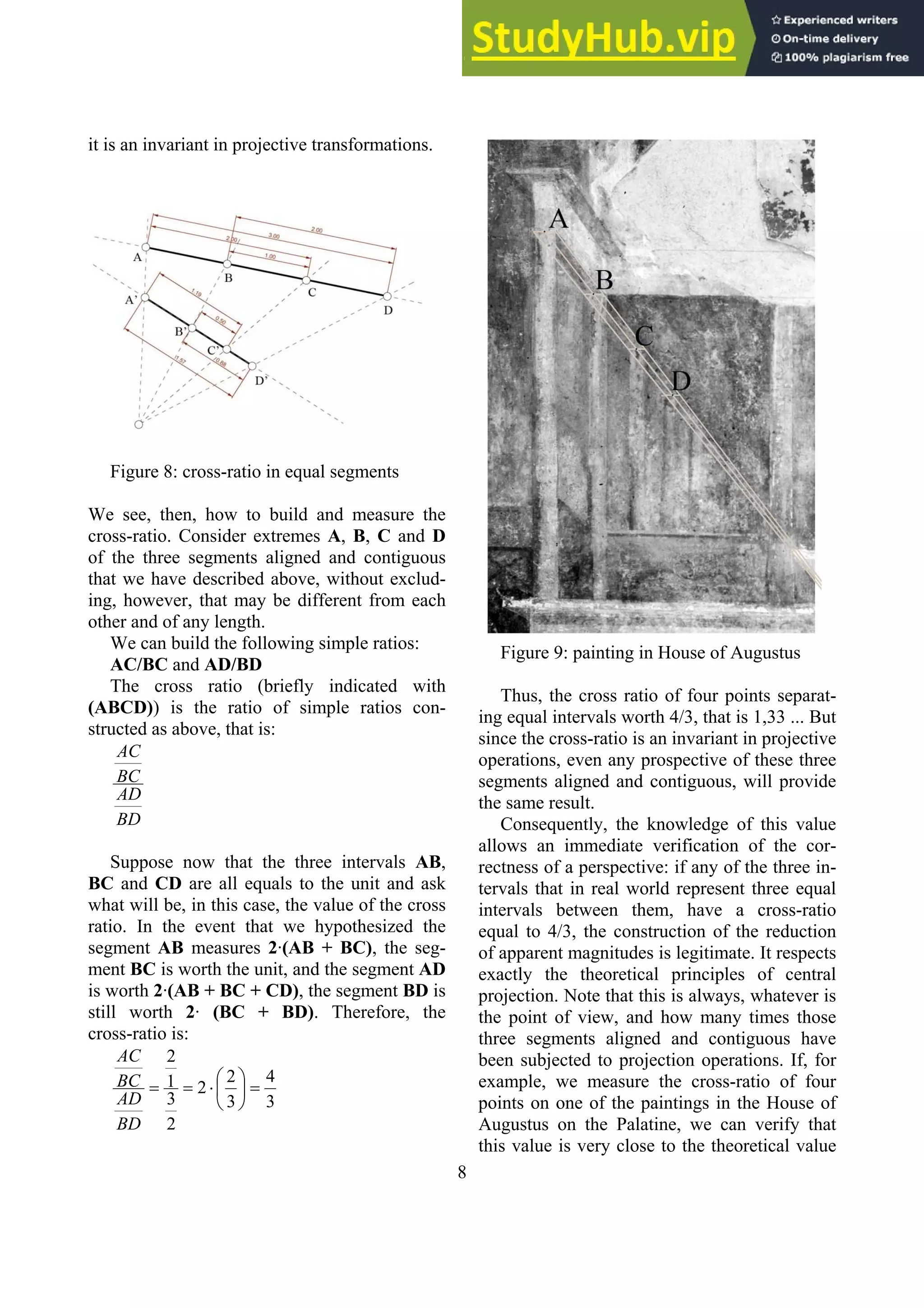 APPLICATION OF THE CROSS-RATIO TO THE ANALYSIS OF ARCHITECTURE | PDF