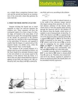 APPLICATION OF THE CROSS-RATIO TO THE ANALYSIS OF ARCHITECTURE | PDF