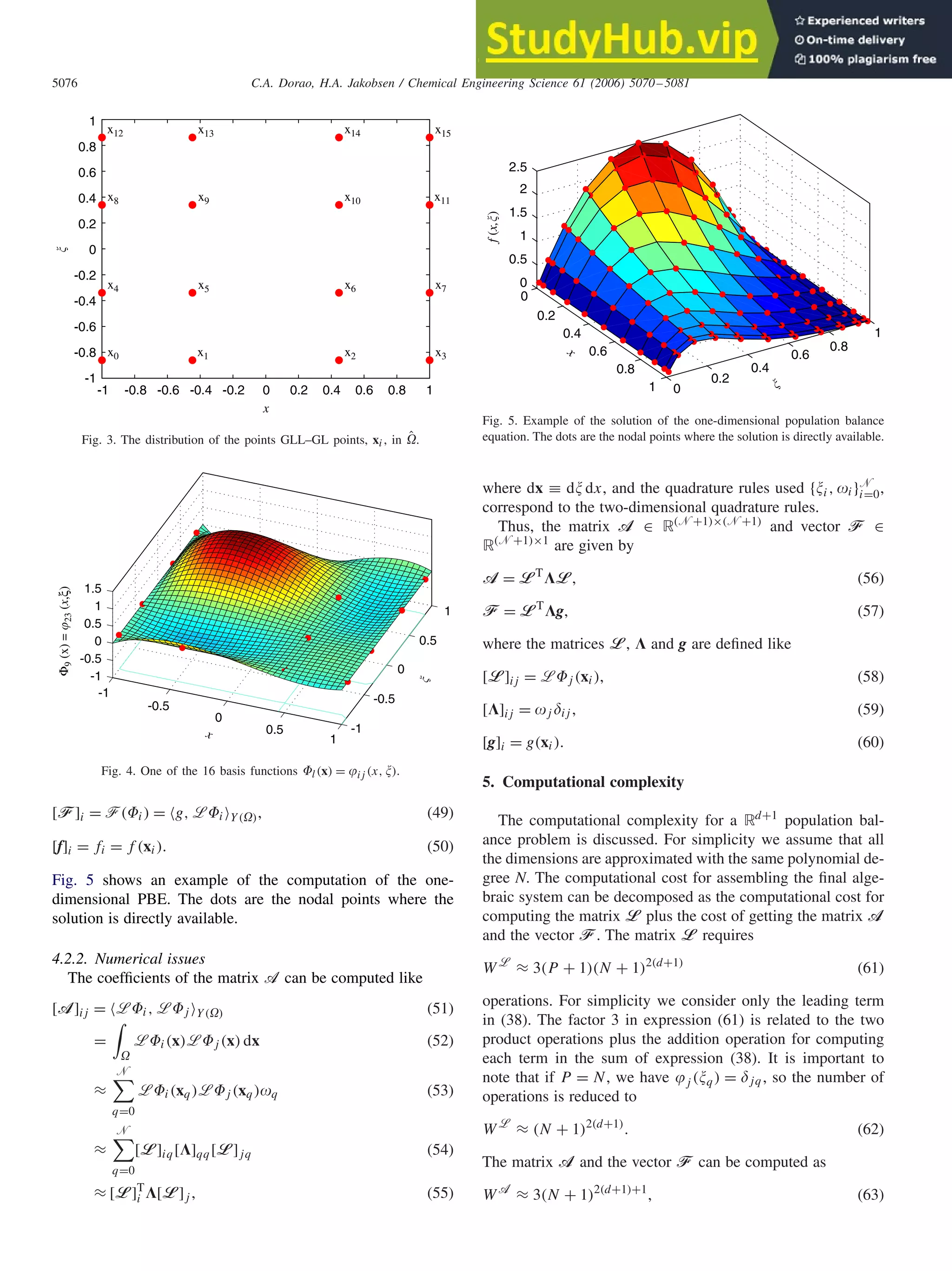 Application Of The Least-Squares Method For Solving Population Balance Problems In | PDF