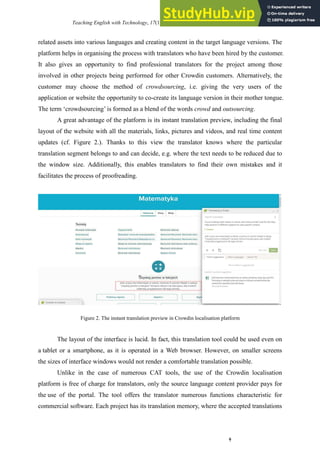 Application of the Localisation Platform Crowdin in Translator ...