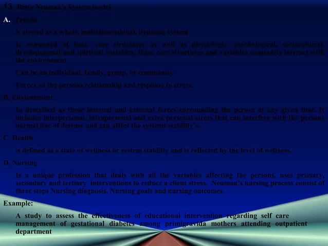 Application of theories in nursing resea5 rch | PPT