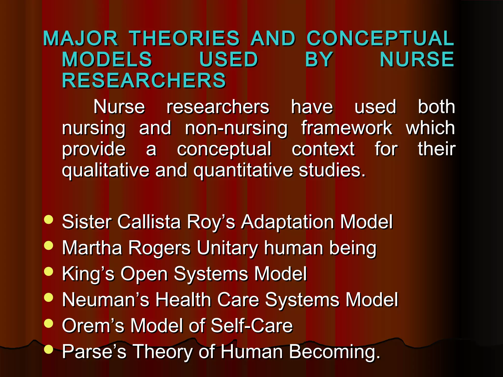 Application of theories in research | PPT