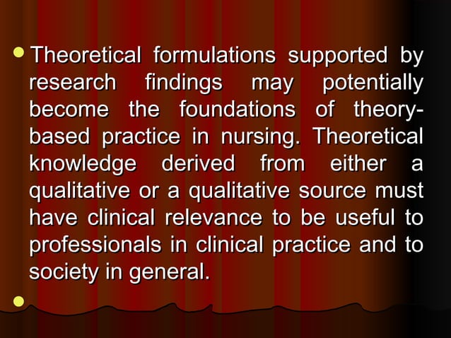 Application of theories in research | PPT | Science