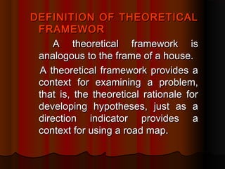 Application of theories in research | PPT
