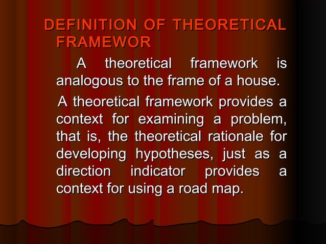 Application of theories in research