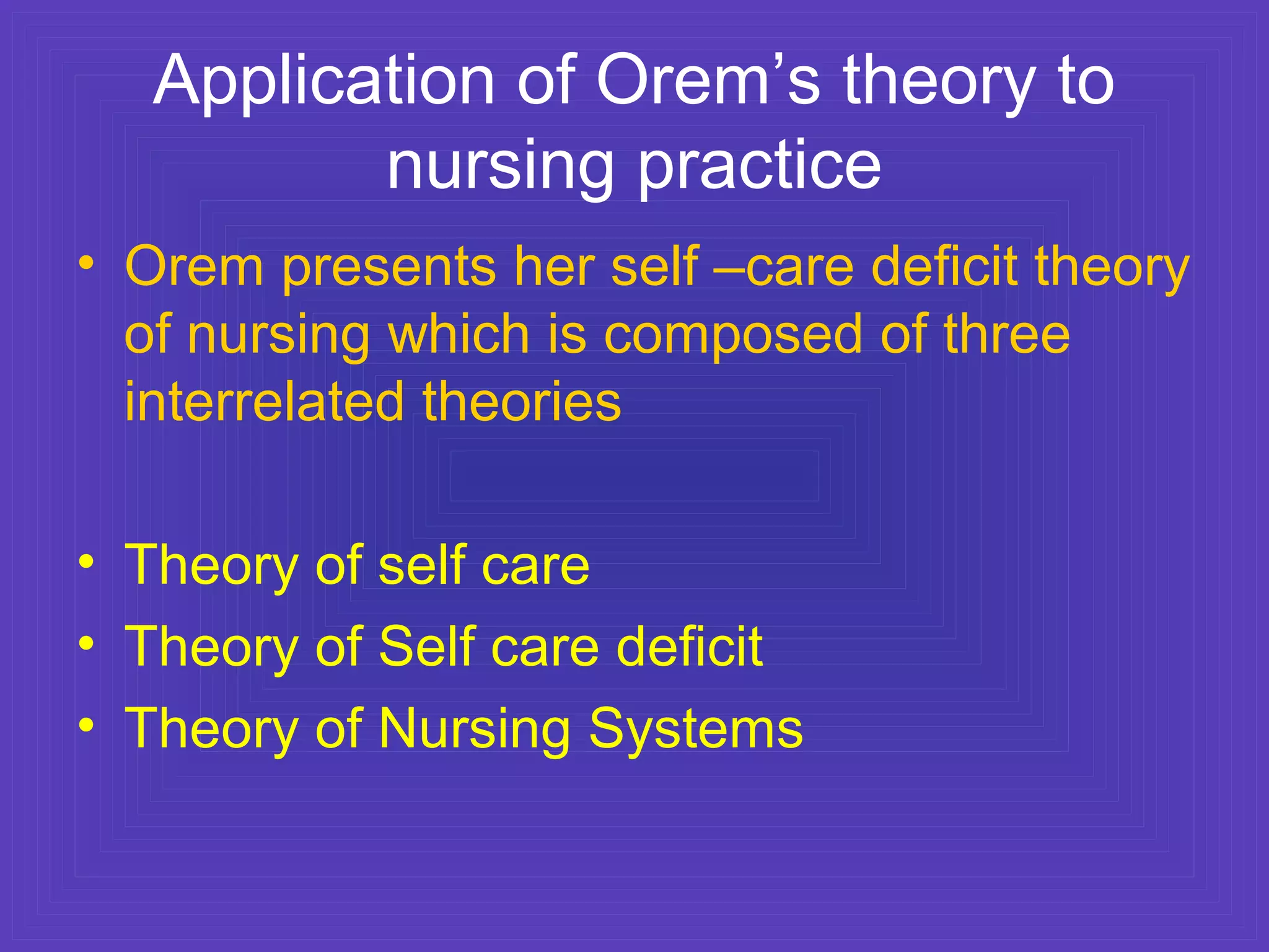 Application of theory to nursing practice | PPT