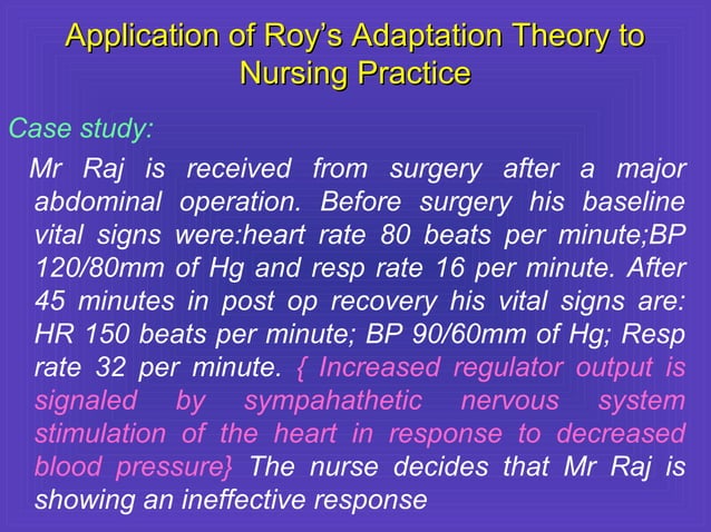 Application of theory to nursing practice | PPT