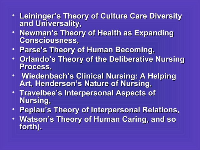 Application of theory to nursing practice | PPT