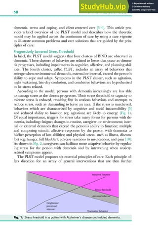 Application Of The Progressively Lowered Stress Threshold Model Across ...
