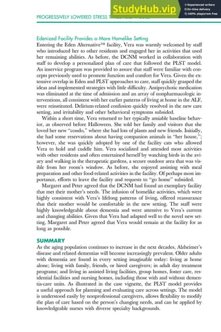 Application Of The Progressively Lowered Stress Threshold Model Across ...