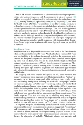 Application Of The Progressively Lowered Stress Threshold Model Across ...